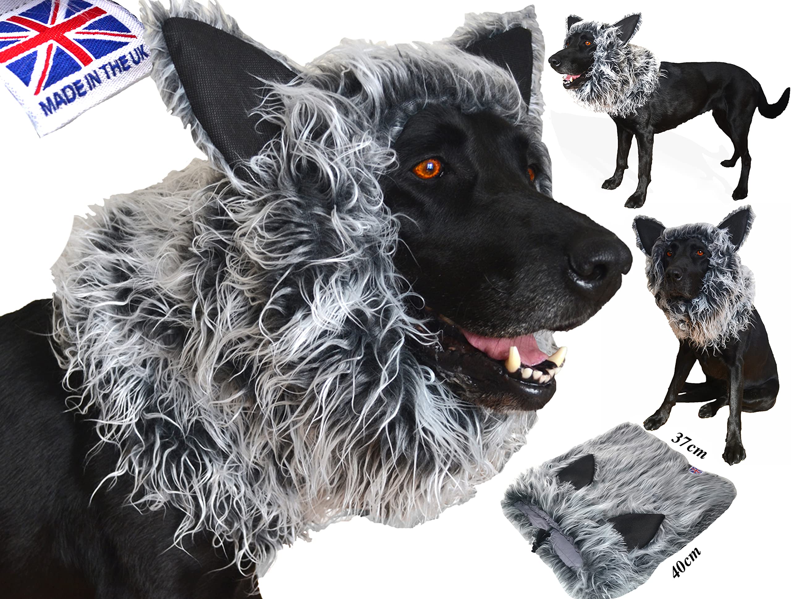 Werewolf Mane Halloween Costume for Medium/Large Dogs - Made in UK – NONMIC
